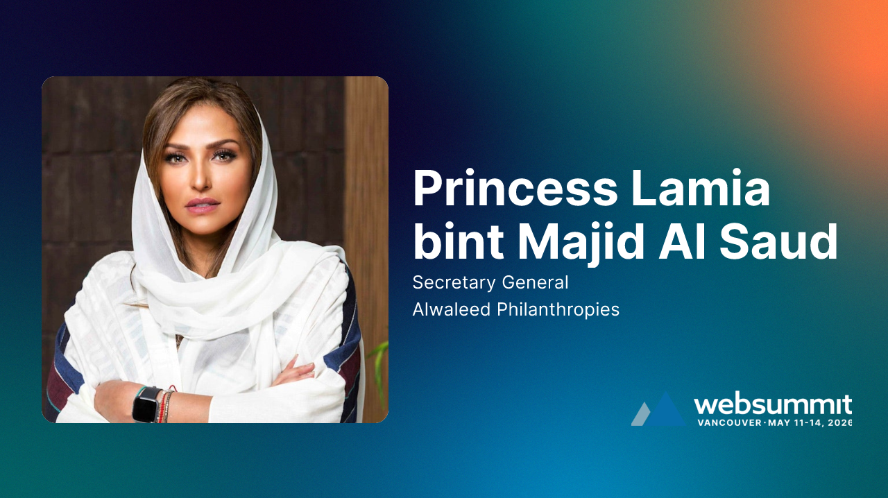 Princess Lamia bint Majid Al Saud - Web Summit Vancouver