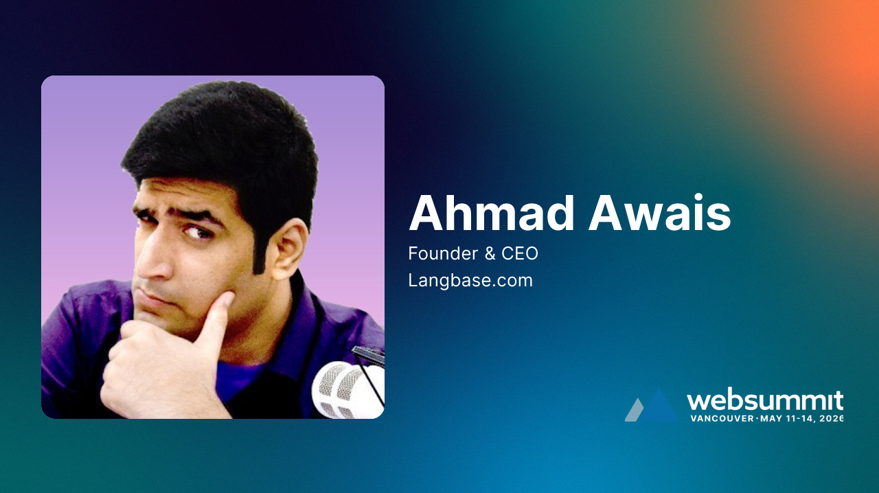 Ahmad Awais - Web Summit Vancouver